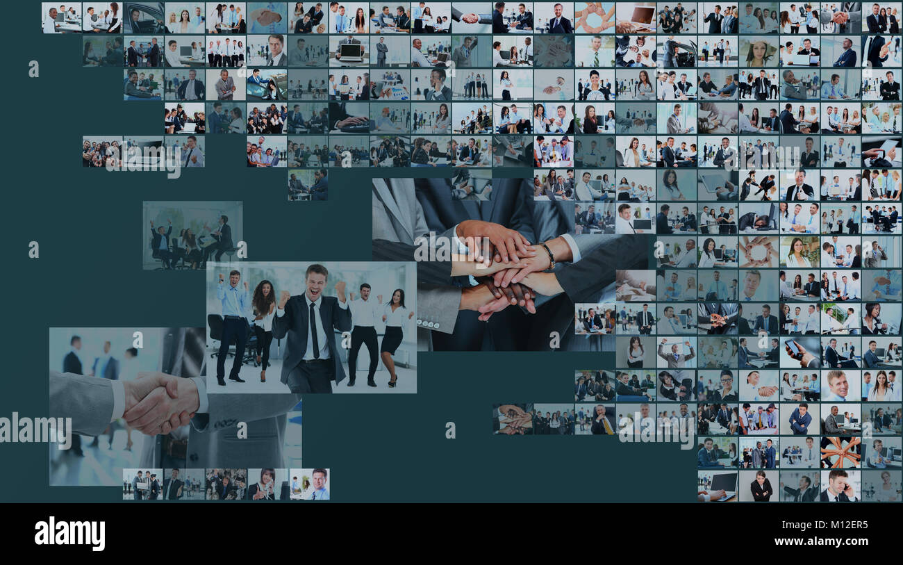 Business background collage pictures hi-res stock photography and ...