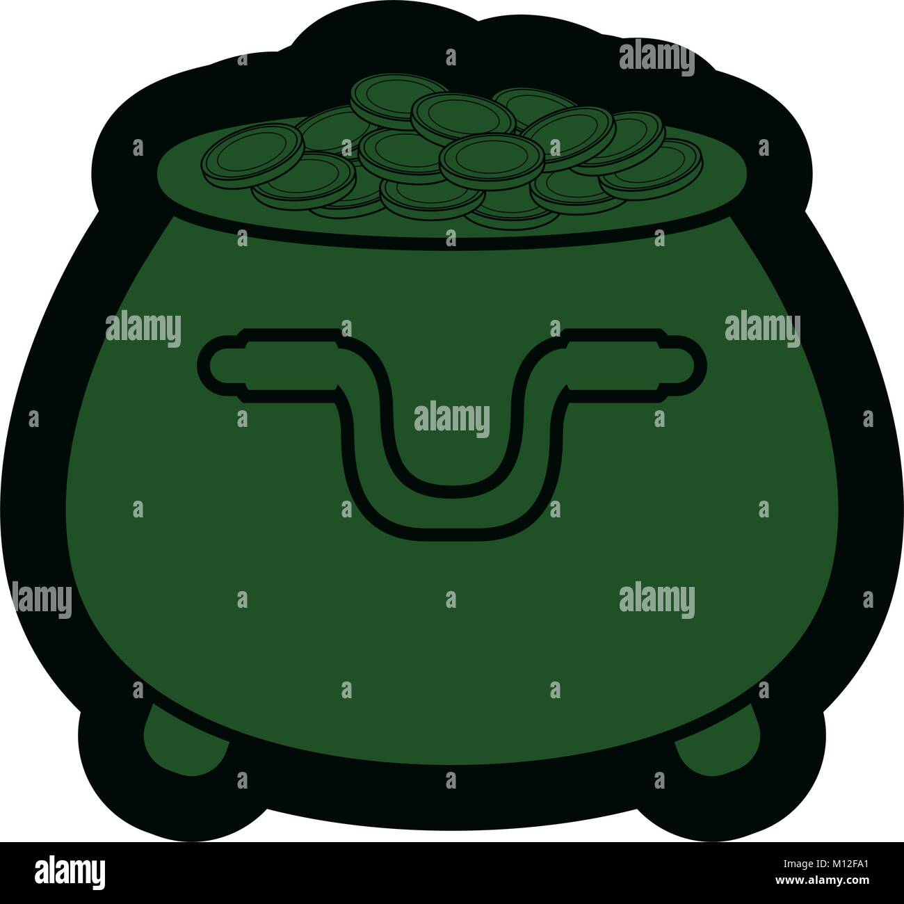 Pot of gold silhouette hi-res stock photography and images - Alamy