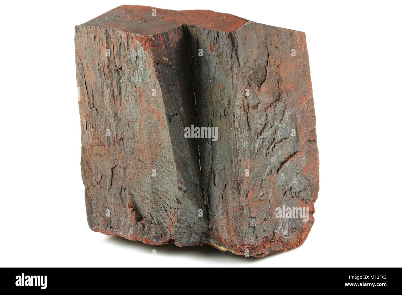 hematite (iron ore) from Morocco isolated on white background Stock ...