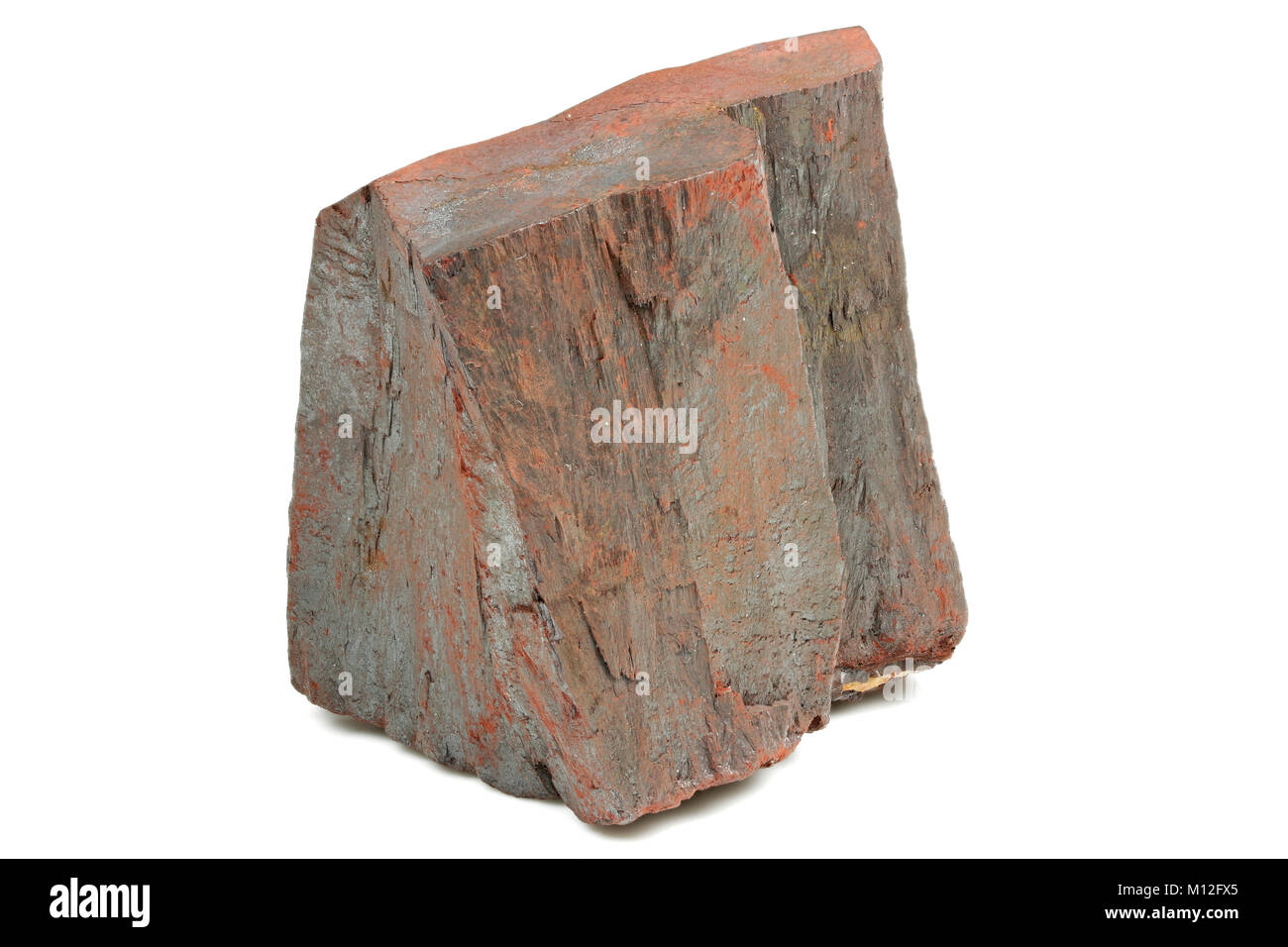 hematite (iron ore) from Morocco isolated on white background Stock ...