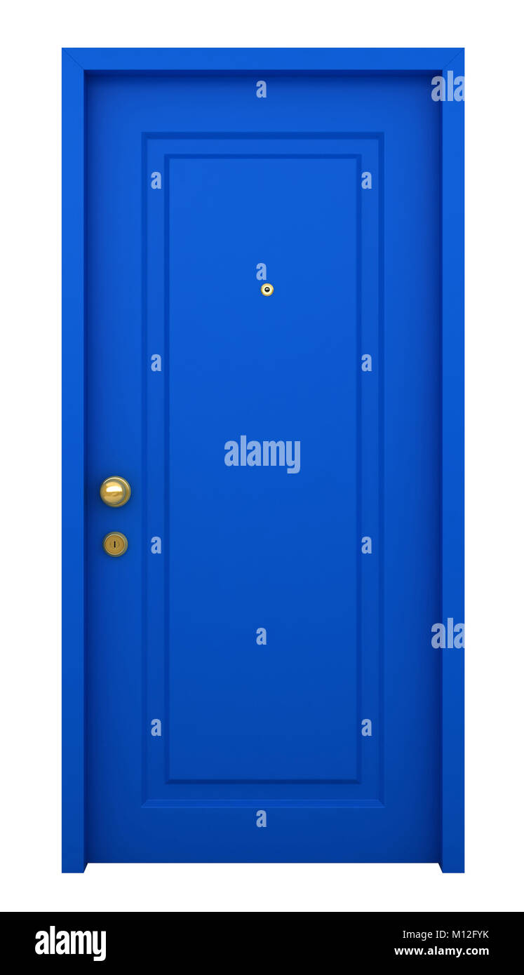 3d render of door with frame isolated on white background Stock Photo ...