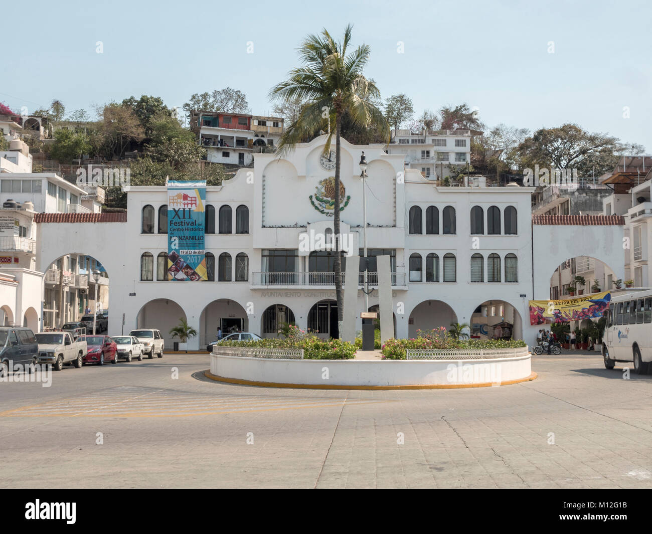 Manzanillo City Hall Town Hall In The Centre Of The City Stock Photo ...