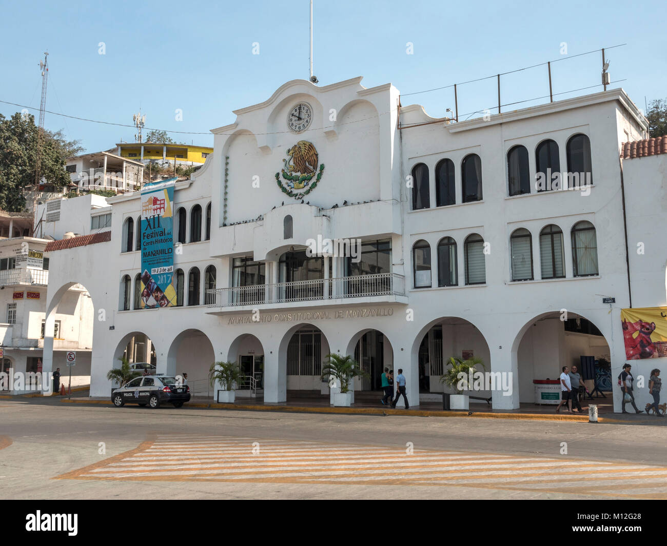 Manzanillo City Hall Town Hall In The Centre Of The City Stock Photo ...