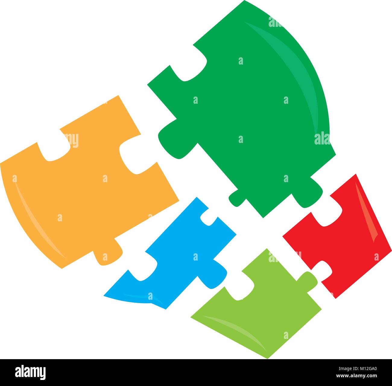 Jigsaw lightbulb icon Stock Vector Image & Art - Alamy