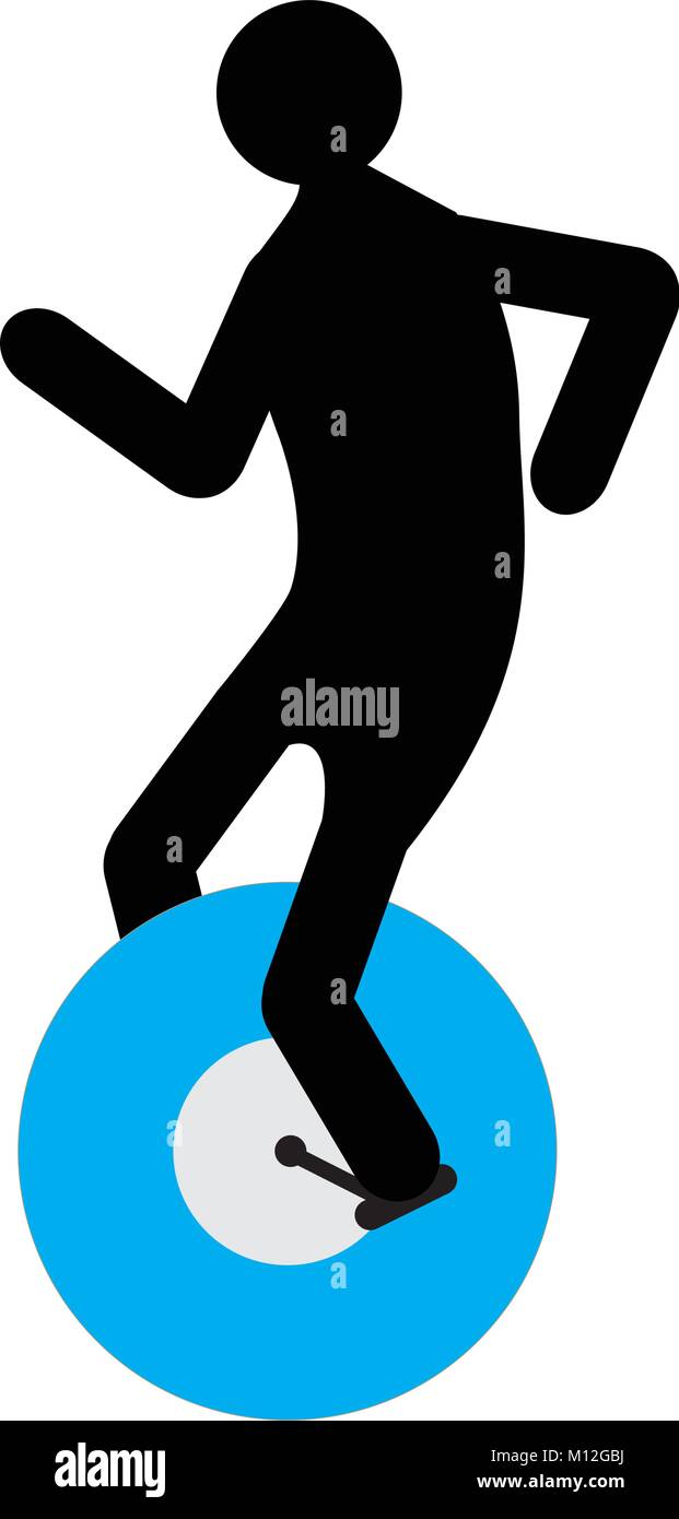 Man on a wheel Stock Vector Image & Art - Alamy