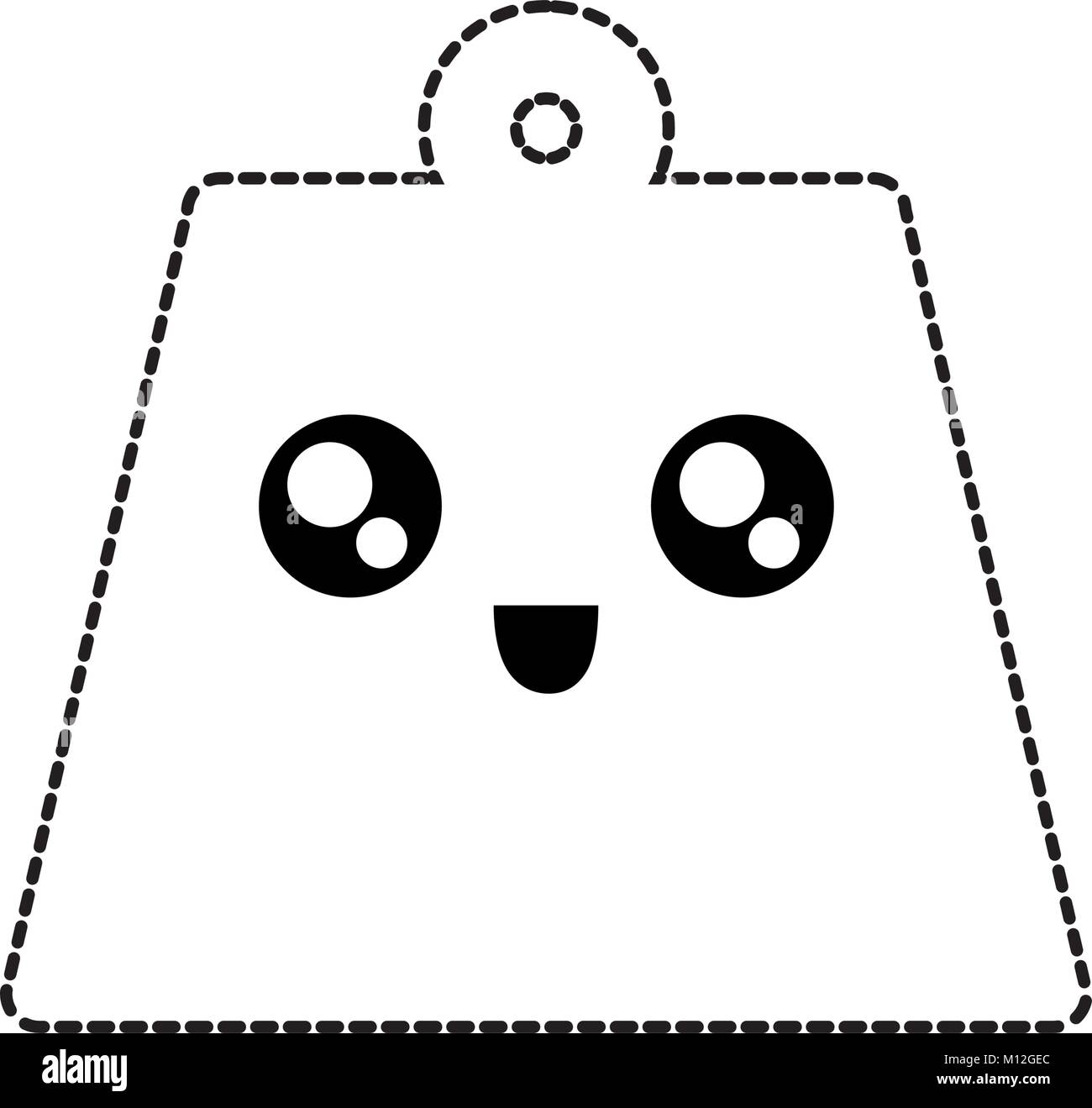 kawaii bag vector illustration Stock Vector Image & Art - Alamy