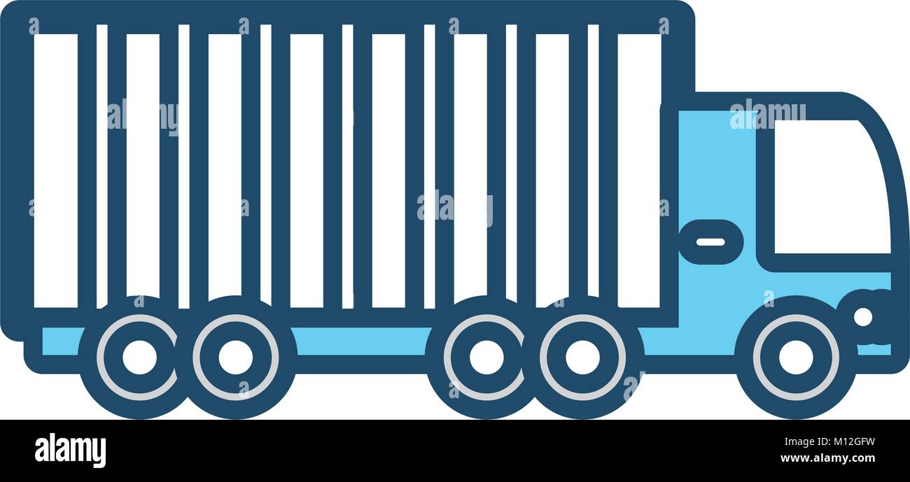 Lorry driver front view Stock Vector Images - Alamy