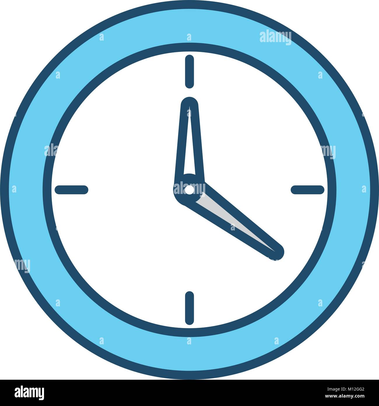 blue clock vector illustration Stock Vector Image & Art - Alamy