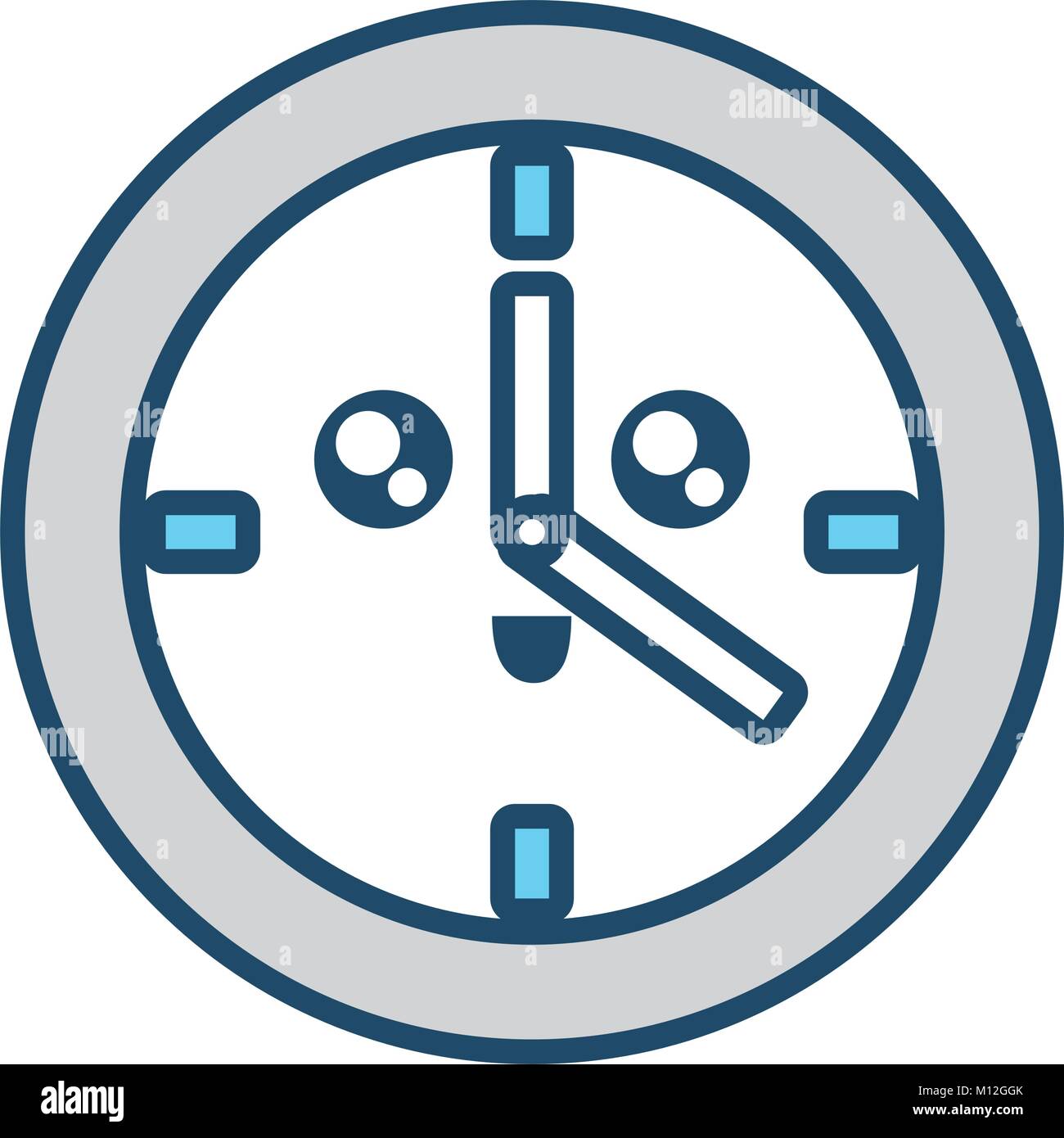 kawaii clock vector illustration Stock Vector Image & Art - Alamy