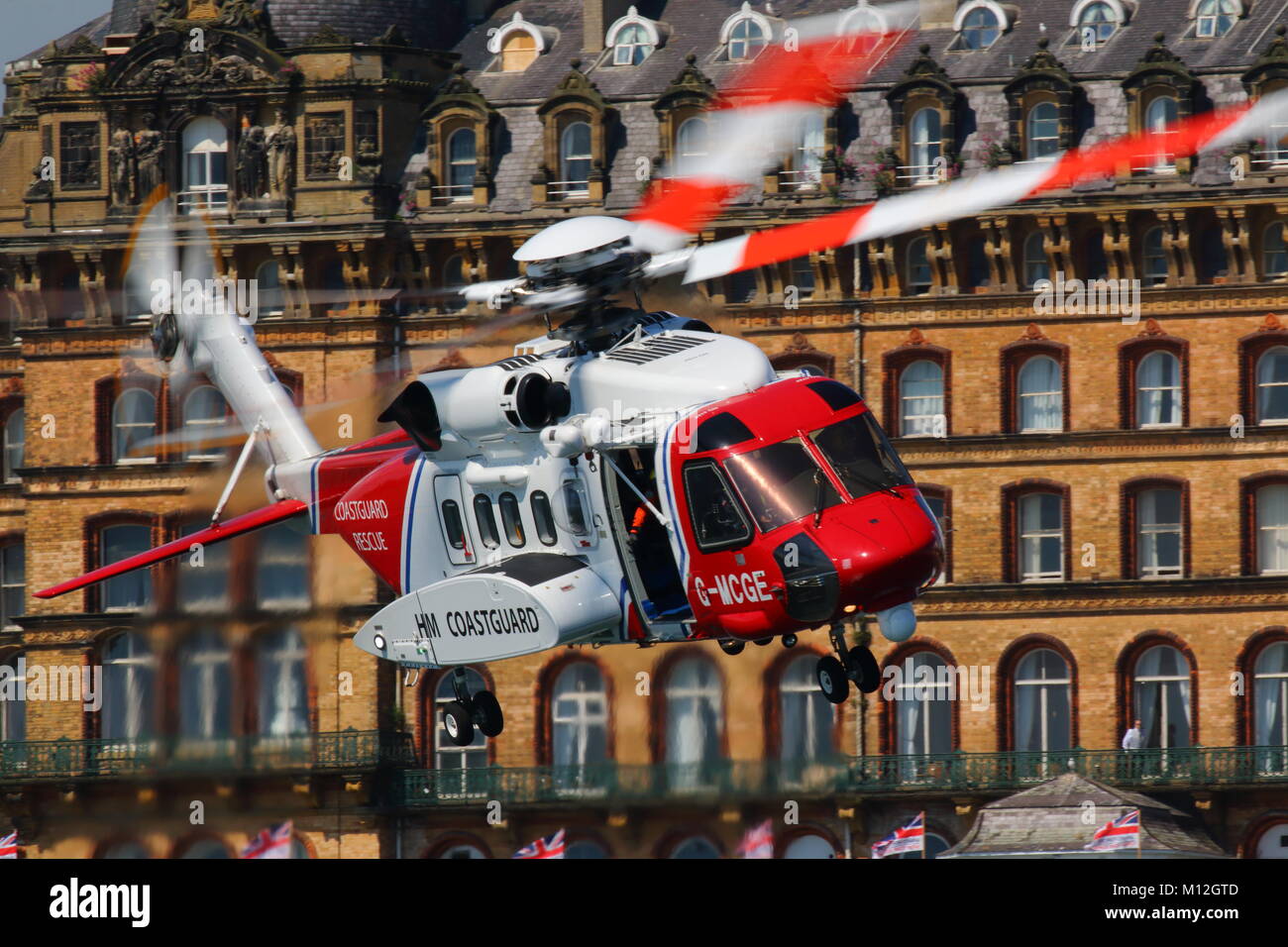 Red white search rescue helicopter hi-res stock photography and images ...
