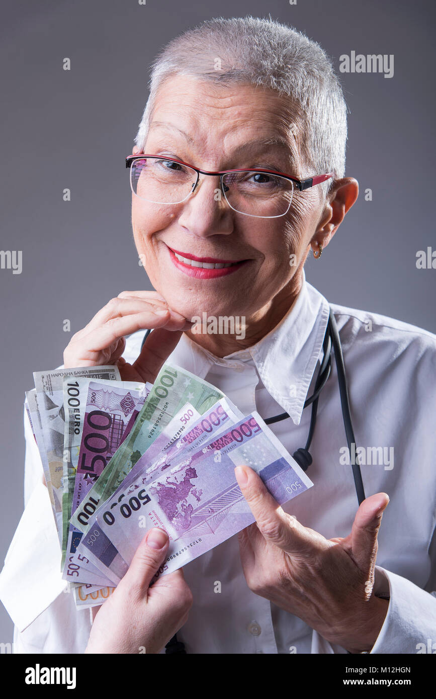 Rich senior business woman Stock Photo - Alamy