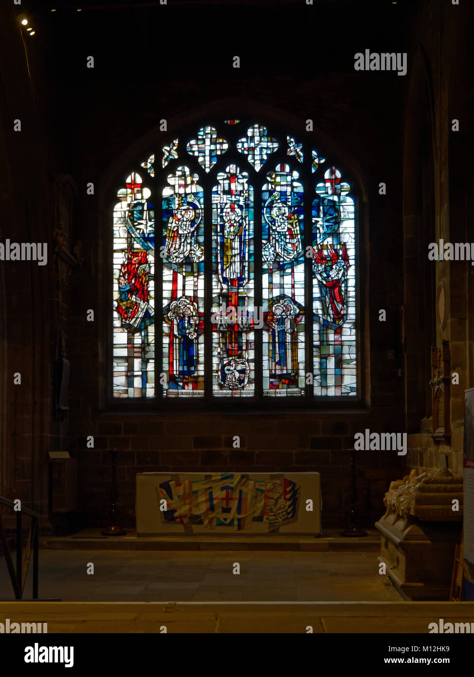 NEWCASTLE UPON TYNE, TYNE AND WEAR/UK - JANUARY 20 : Stained Glass ...