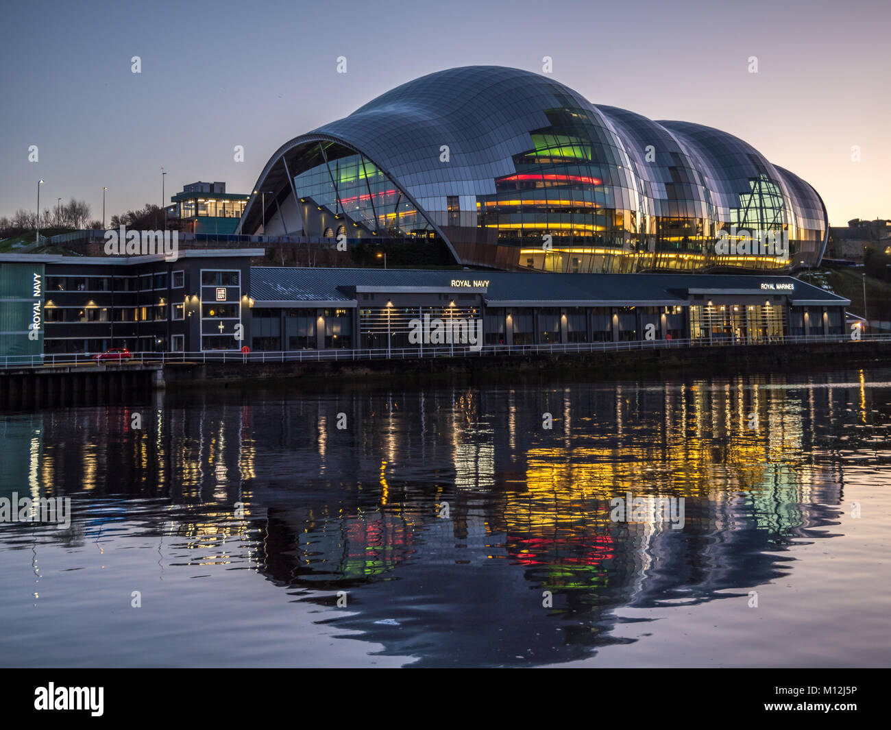 GATESHEAD, TYNE AND WEAR/UK - JANUARY 20 : View of the Sage Building at ...