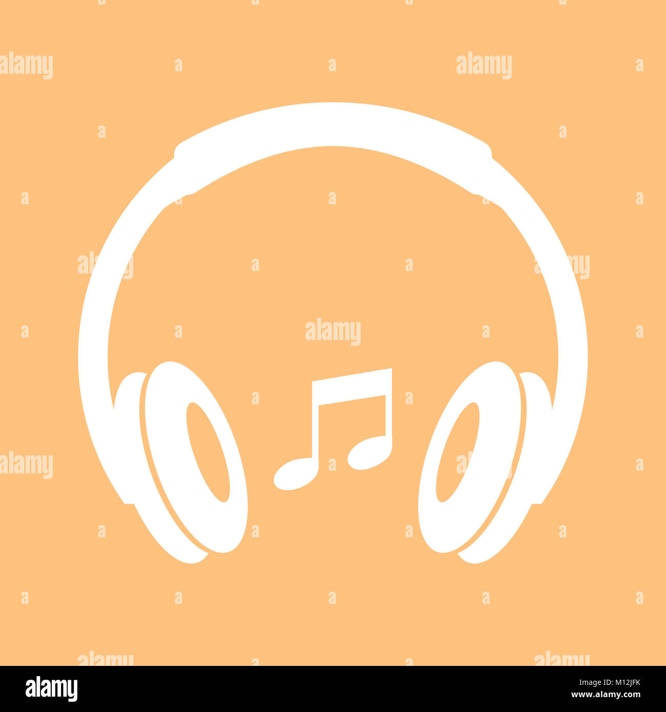 Vector illustration of headphone or Earphone Headset Stock Photo - Alamy