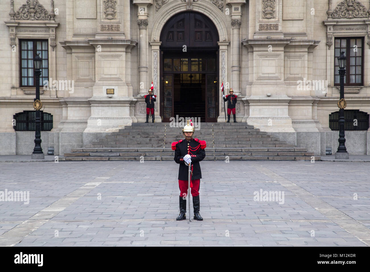 Government Palace in Lima, Peru Stock Photo - Alamy