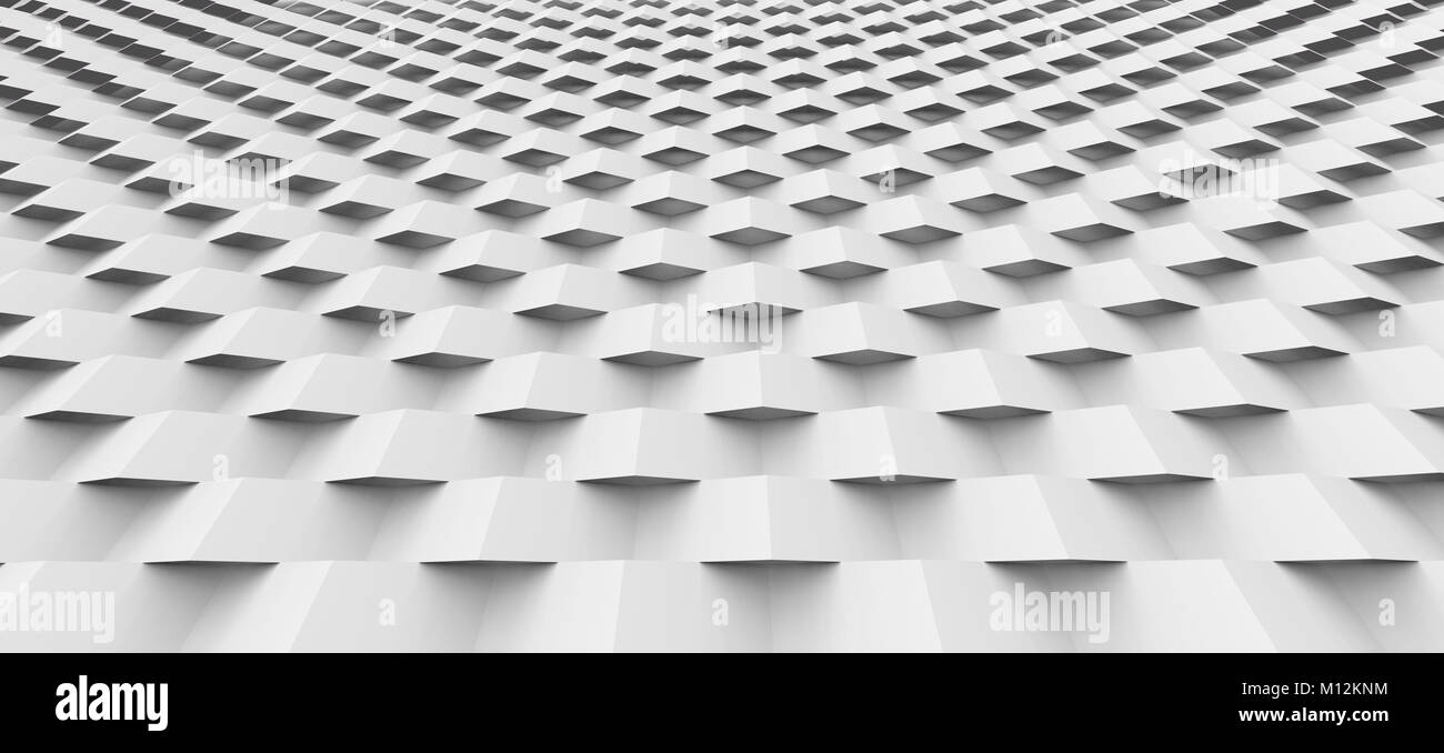 Geometric 3d render background, square pattern construction for design ...