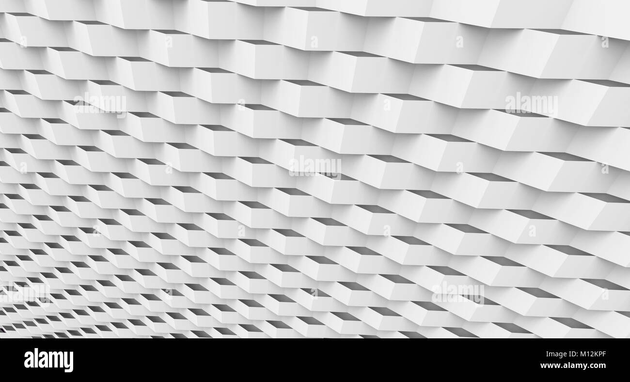 Geometric 3d render background, square pattern construction for design ...