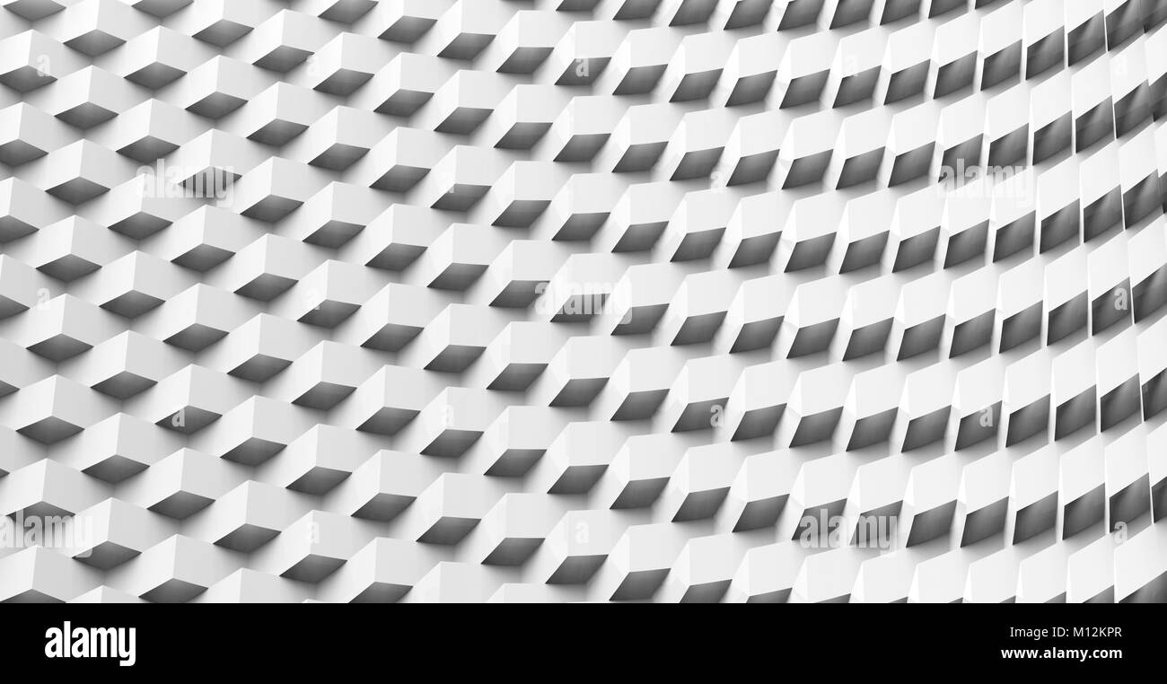 Geometric 3d render background, square pattern construction for design ...