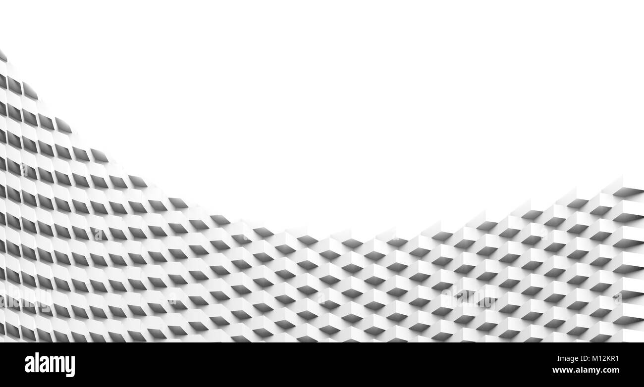 Geometric 3d render background, square pattern construction for design ...