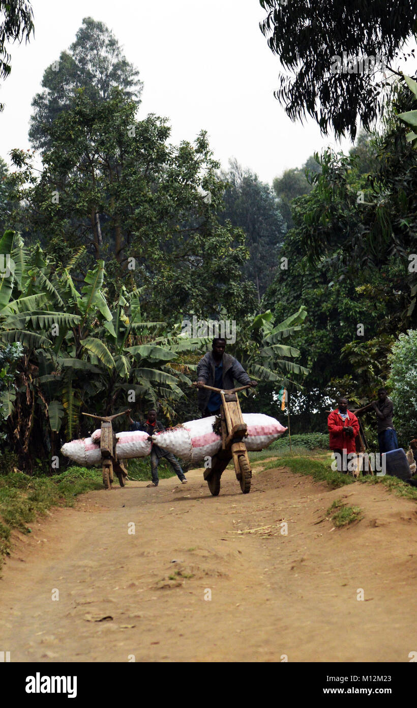 Chukudu is a traditional wooden bike used for transporting goods Stock ...