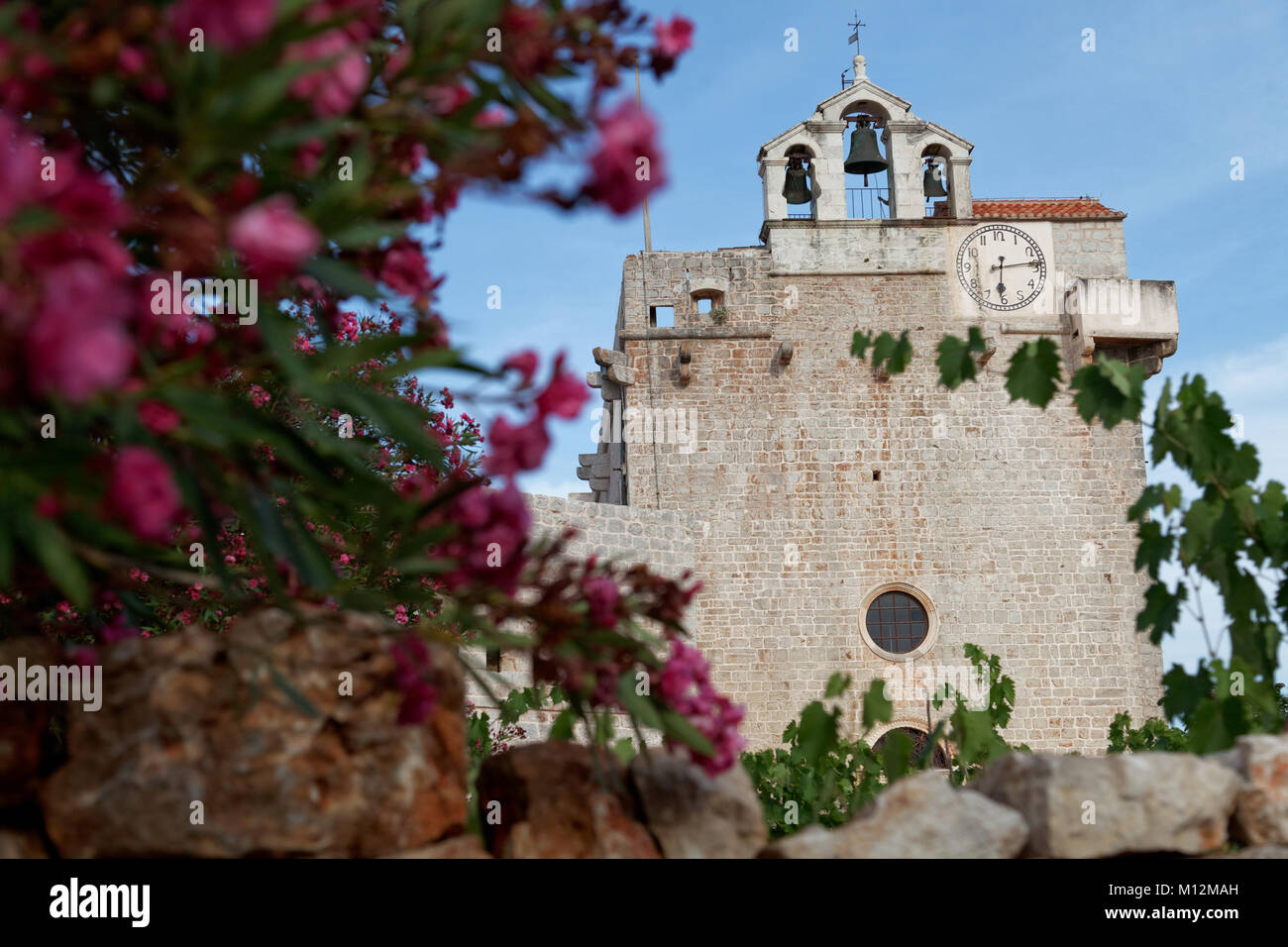 Church in Vrboska on Hvar Island, Croatia Stock Photo - Alamy