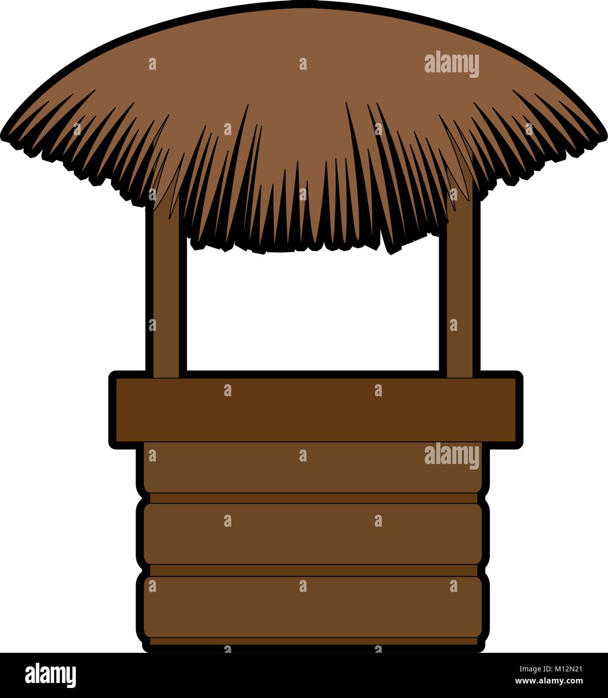 Straw beach hut Stock Vector Images - Alamy