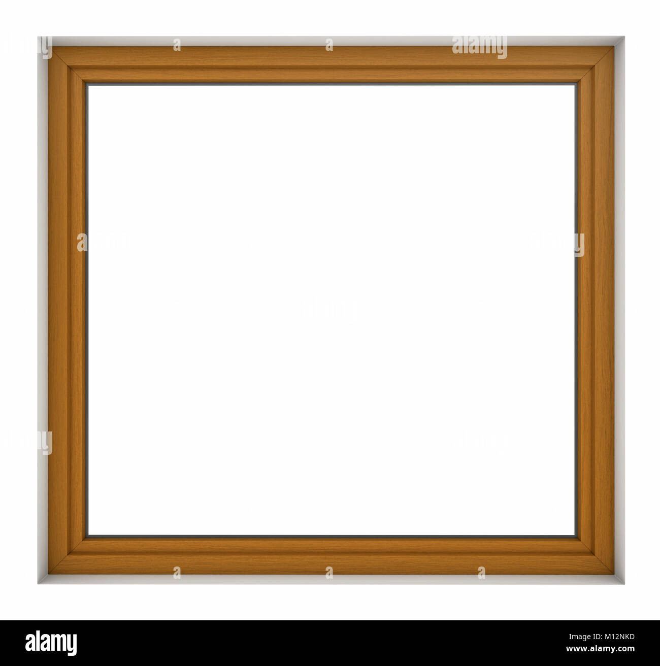 3d render of wooden window frame isolated on white background Stock ...