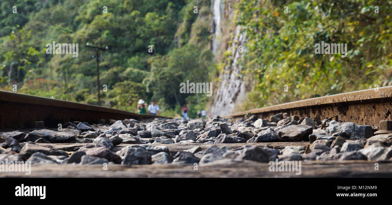Train Tracks in Peru Stock Photo - Alamy