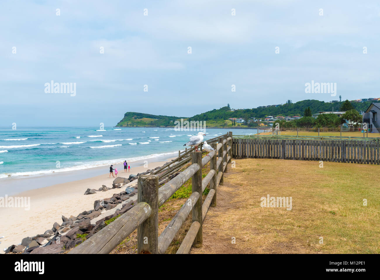 Lennox Head, NSW, Australia- December 20, 2017 : Australian coastal ...