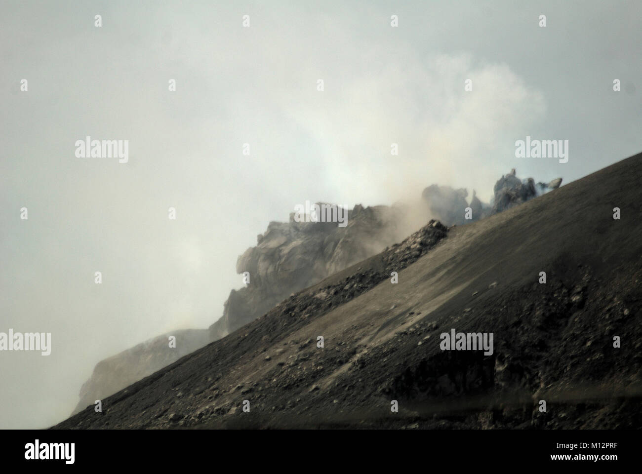 Indonesia. 24th Jan, 2018. In volcanology, a lava dome or volcanic dome ...