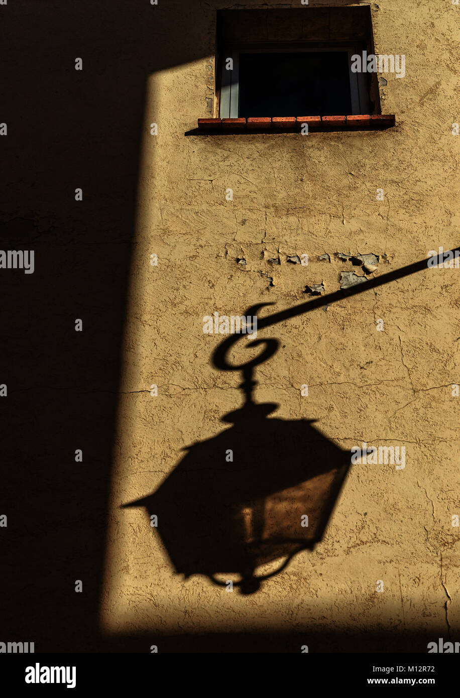 shadow lantern Cannes France Stock Photo - Alamy