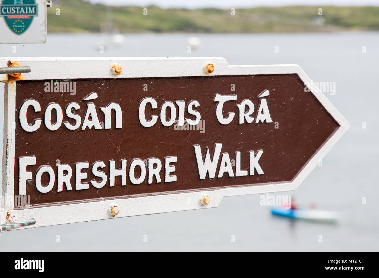 Foreshore walk sign Schull West Cork ireland Stock Photo - Alamy