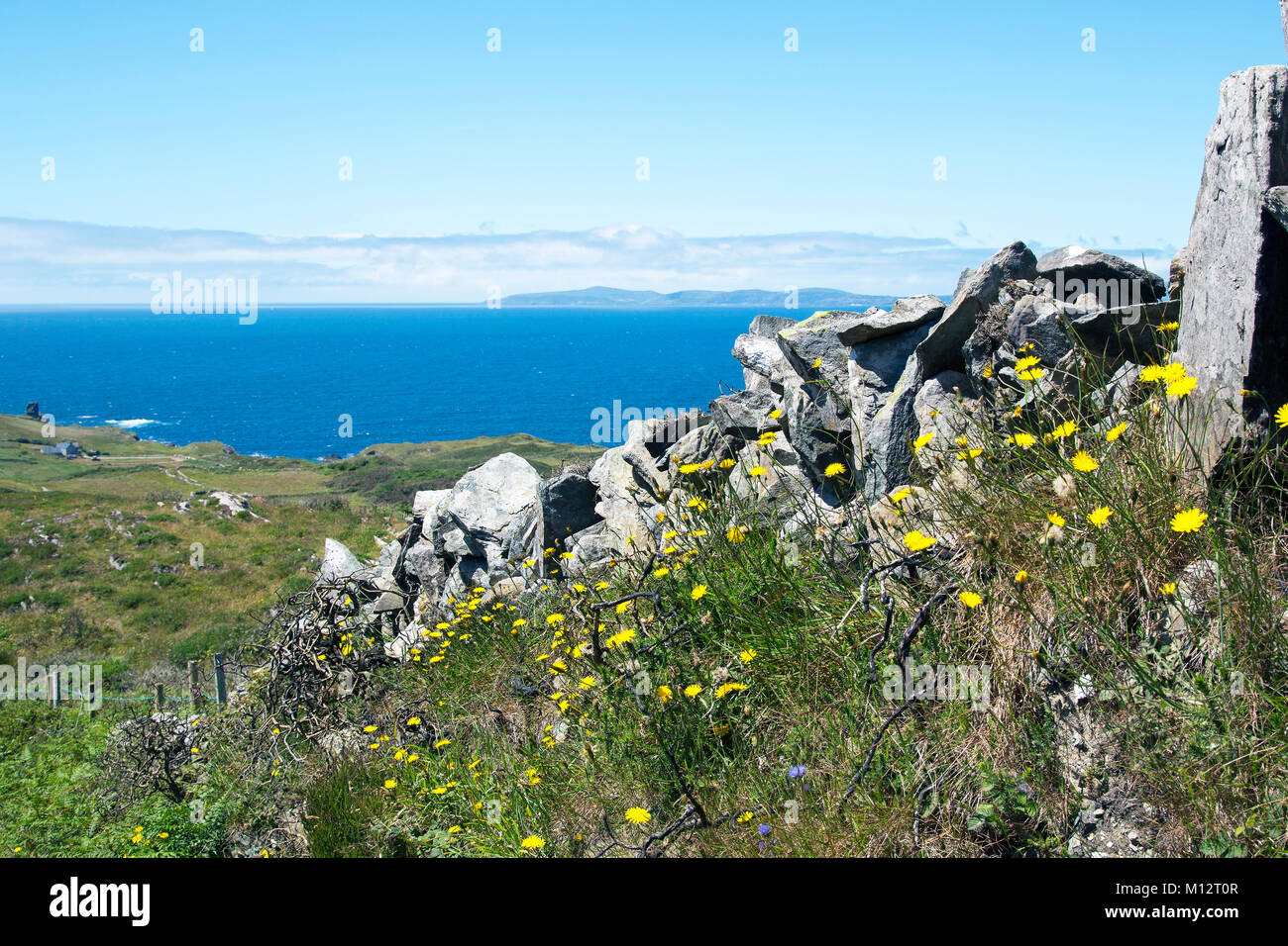 Drystone wall Cape Clear Stock Photo - Alamy