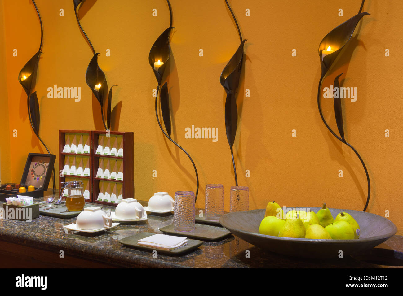 Refreshments in the relaxation room of the spa at Grand Residences ...