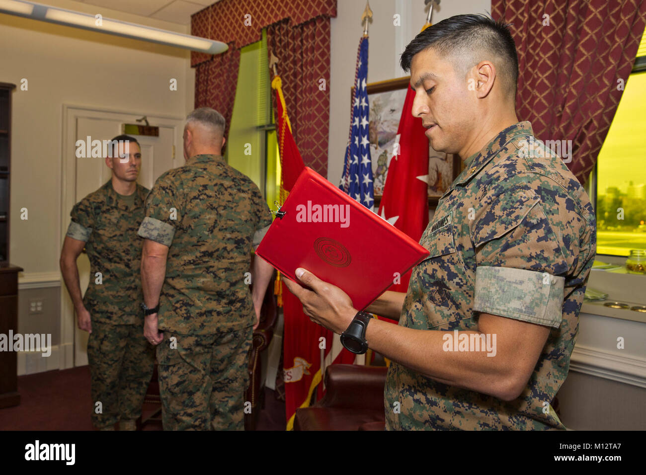 U.S. Marine Corps Maj. Freddie F. Martinez, deputy military assistant ...