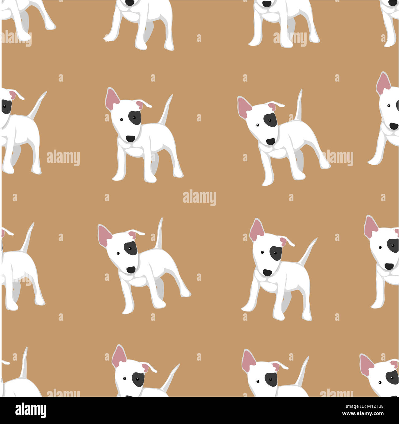 Bull Terrier dog vector Stock Photo - Alamy