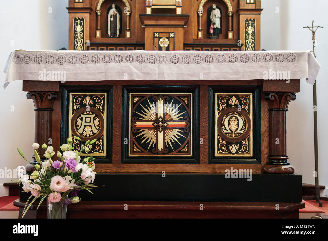 Japanese church interior hi-res stock photography and images - Alamy