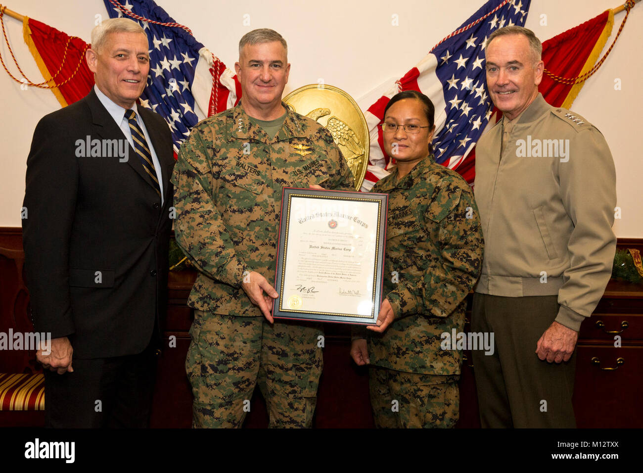 From left, U.S. Marine Corps Gen. John M. Paxton Jr., former assistant ...