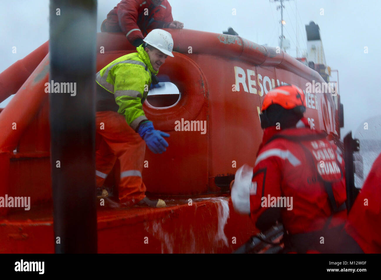 Crewmembers from the U.S. Coast Guard Cutter Sherman (WHEC 720), a 378 ...