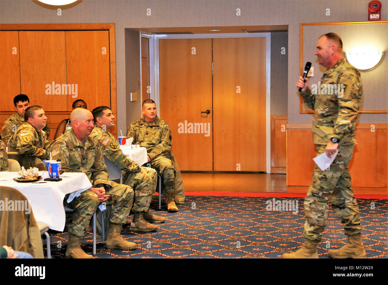 Col. Brooks Shultze, commander of the 18st Multi-Functional Training ...