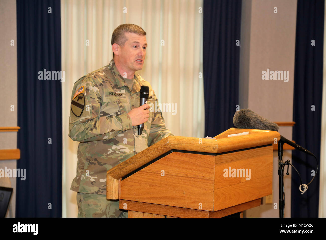 Lt. Col. Robert Kellam, commander of the 1st Battalion, 291st Brigade ...