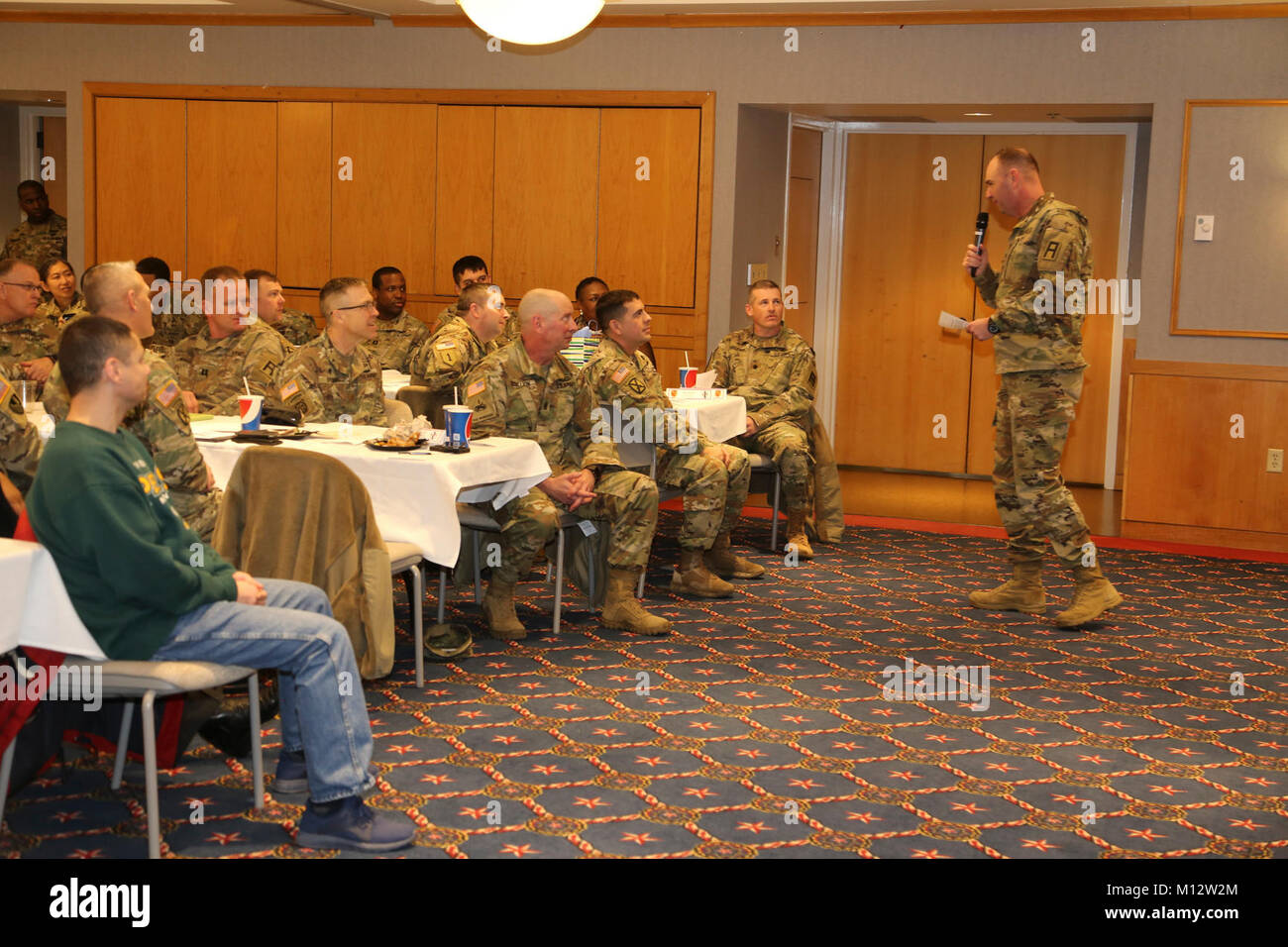 Col. Brooks Shultze, commander of the 18st Multi-Functional Training ...