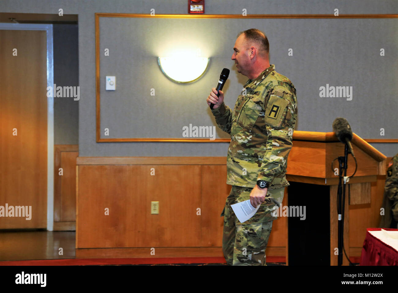 Col. Brooks Shultze, commander of the 18st Multi-Functional Training ...