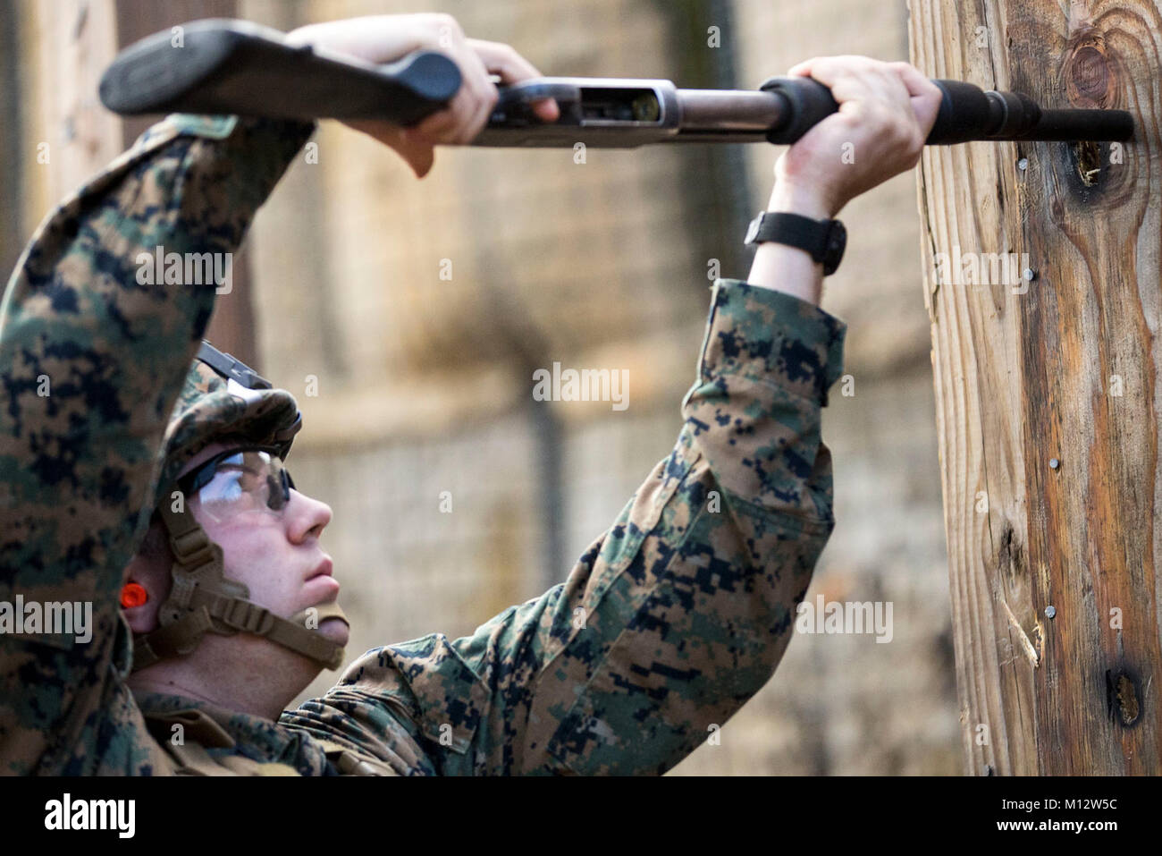 A U.S. Marine Corps Infantry Assault Marine with 3rd Battalion, 8th ...