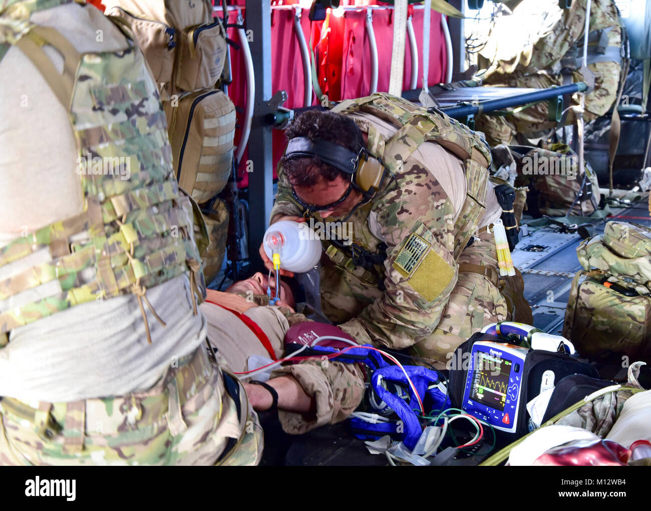A parajumper with 212th, Rescue Squadron, Alaska Air National Guard ...