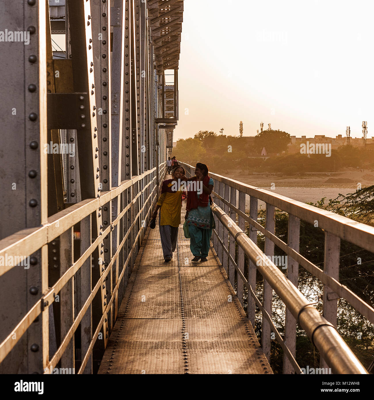 Indian railway steel bridge hi-res stock photography and images - Alamy