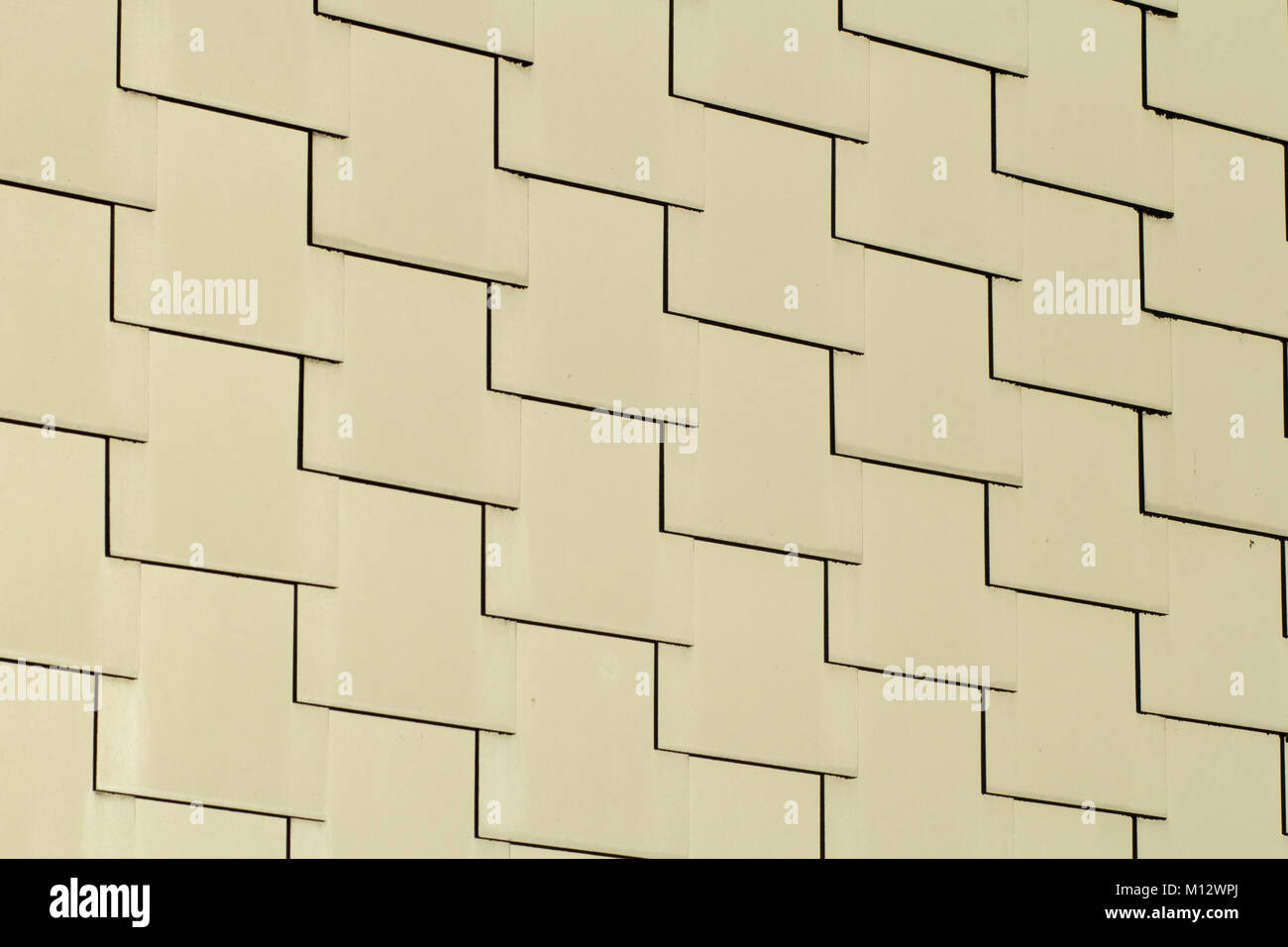 Abstract architectural background of overlapping cream-colored ...