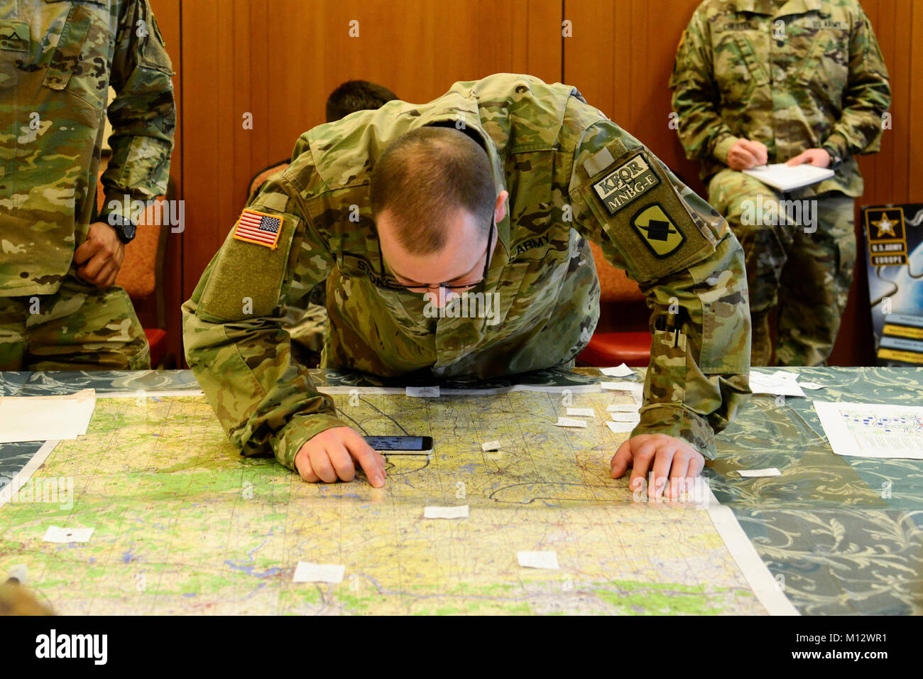 U.S. Army Staff Sgt. William Stokes, assigned to 39th Infantry Brigade ...