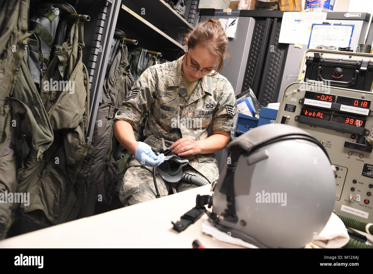 U.S. Air Force Staff Sgt. Erin Miles, 144th Operations Support Flight ...