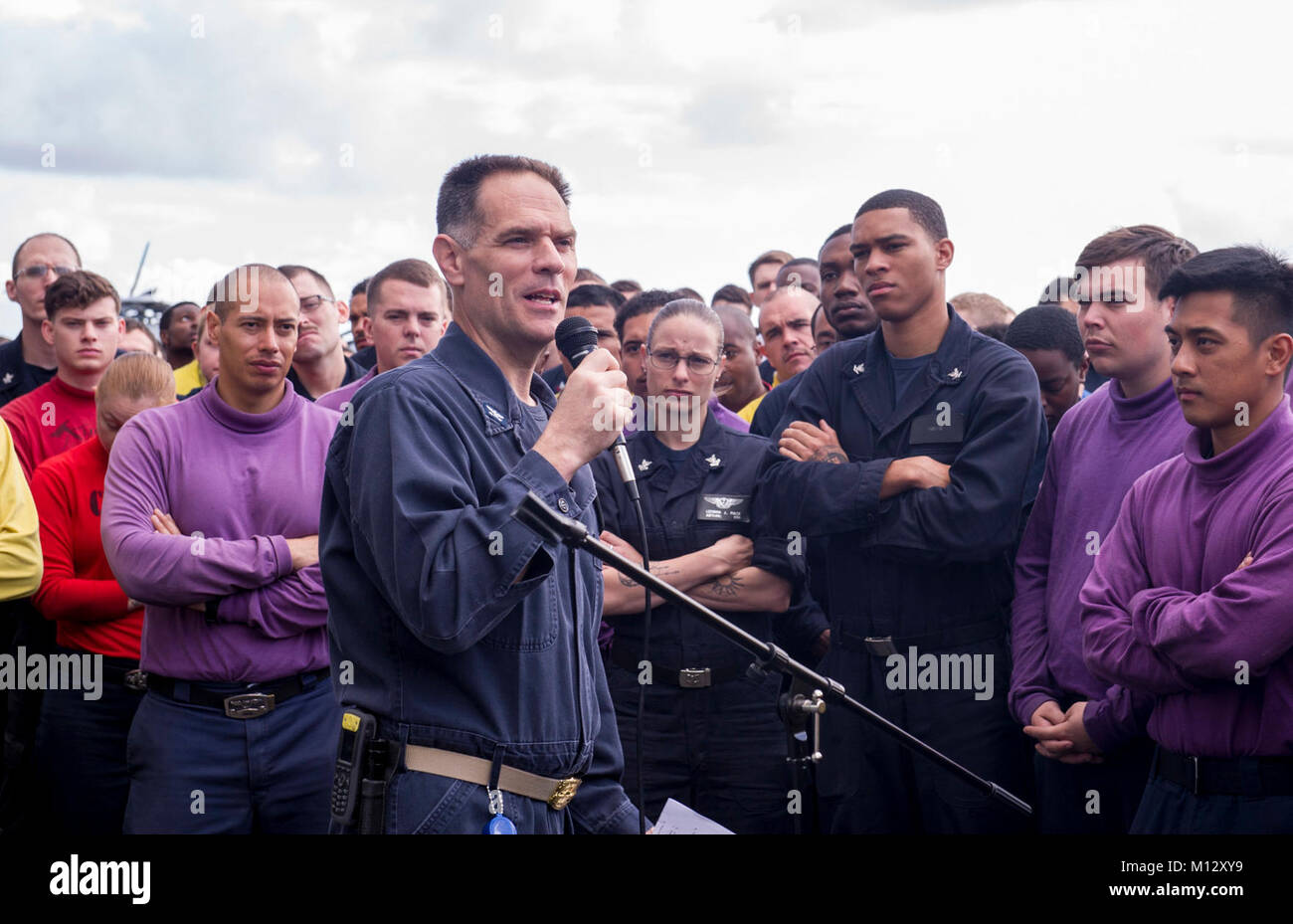 PACIFIC OCEAN (Jan. 22, 2018) Captain Joseph Olson, a native of Madison ...
